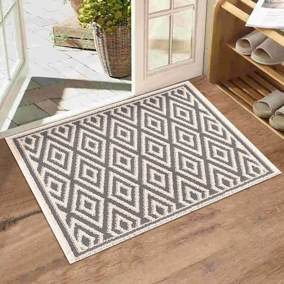 Sofihas Modern Geometric Design Door Mat Runner Set - 2 Piece Rug Mat ...