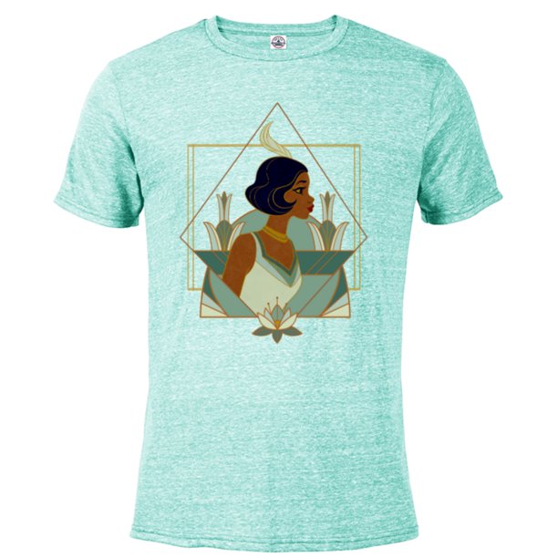 Disney Princess Tiana Modern Art Deco Style - Short Sleeve Blended T-Shirt for Adults ...