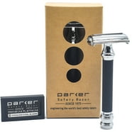 Parker Razor 24C, Three-Piece Open Comb, Double Edge, 5 Premium Blades ...