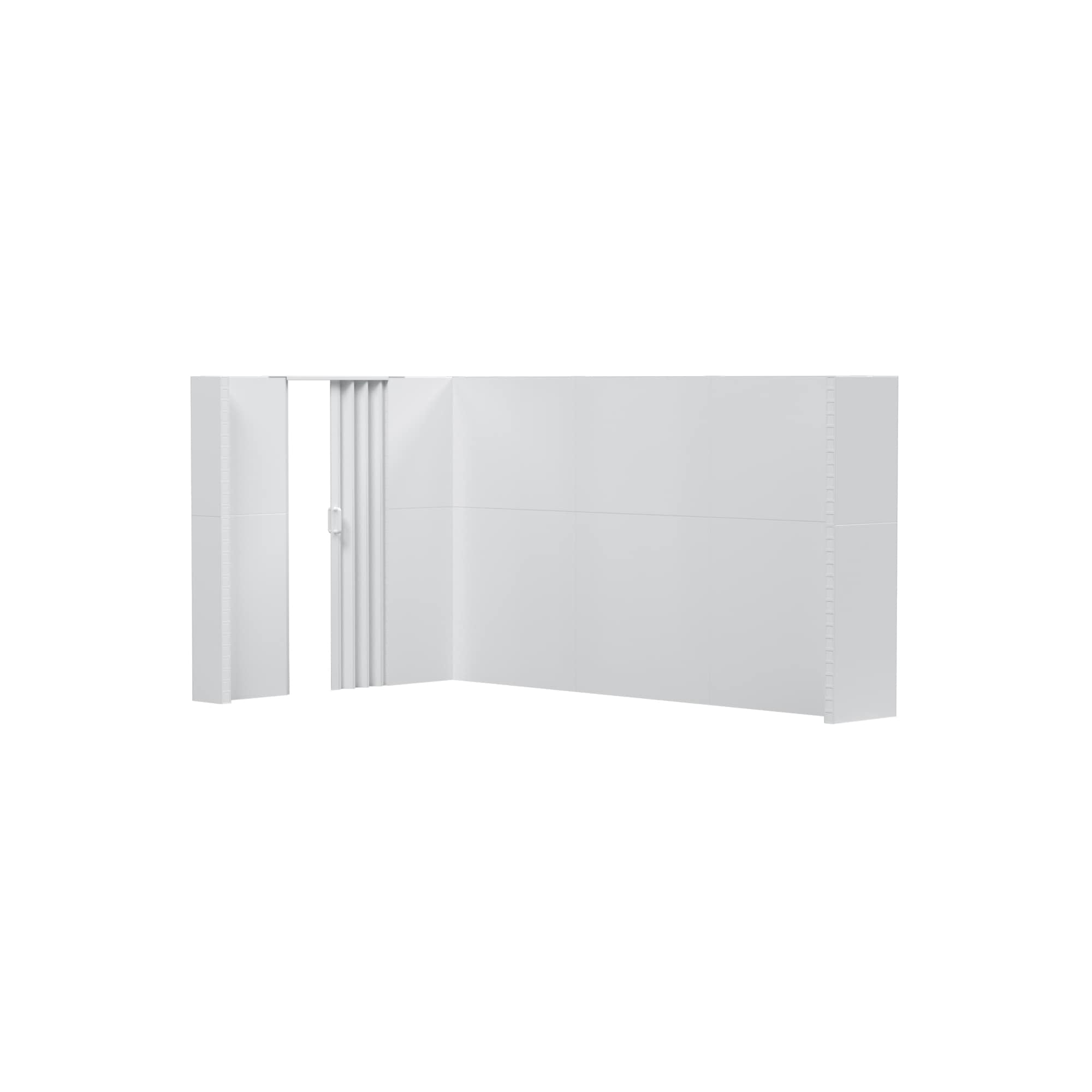 EverPanel T-Shaped Wall Kit, 2 Accordion Style Doors, Modular Wall ...