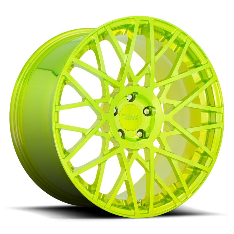 Custom Green Car Rims