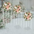 Clear Acrylic Flower Stand 40/60/80cm Tall Column Vase Wedding ...