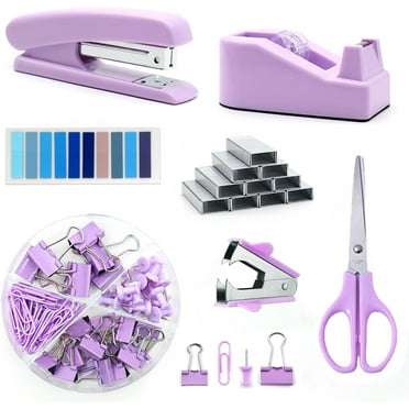 Girly Pink Office Supplies Set: Cute Accessories for School, Teens ...