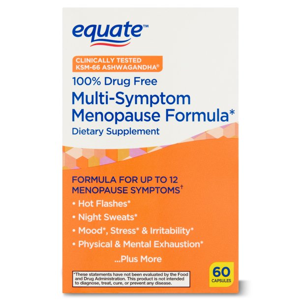 Equate Multi-Symptom Menopause Formula Supplement, 60 Count - Walmart.com