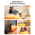 NFTIGB Small Portable Space Heater for Indoor with Remote, 1500W PTC ...