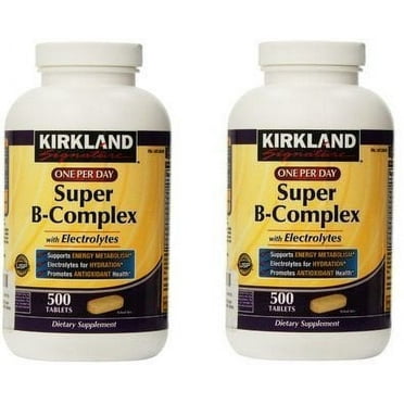 Kirkland Signature Super B-Complex with Electrolytes, Vitamin C, 500 ...
