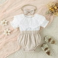 Baby Girl Outfits Cute Letter Embroider Girls Ruffle Sleeveless Romper ...