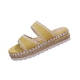 Bkhluea Women Espadrille Platform Slide Sandals Dual Strap Shoes ...