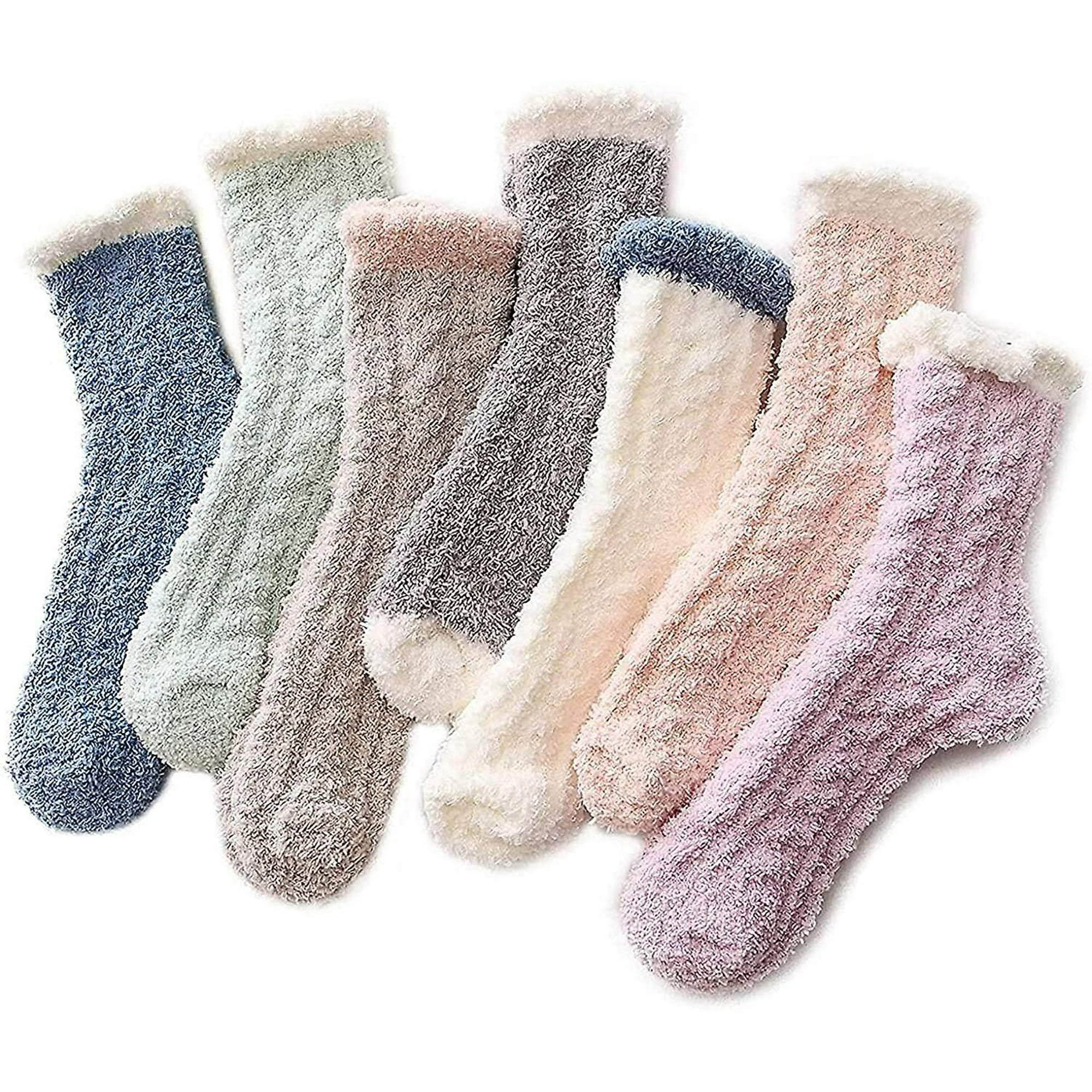 Click here for Geecy 7 Pairs Womens Fuzzy Socks Slipper Soft Flee... prices