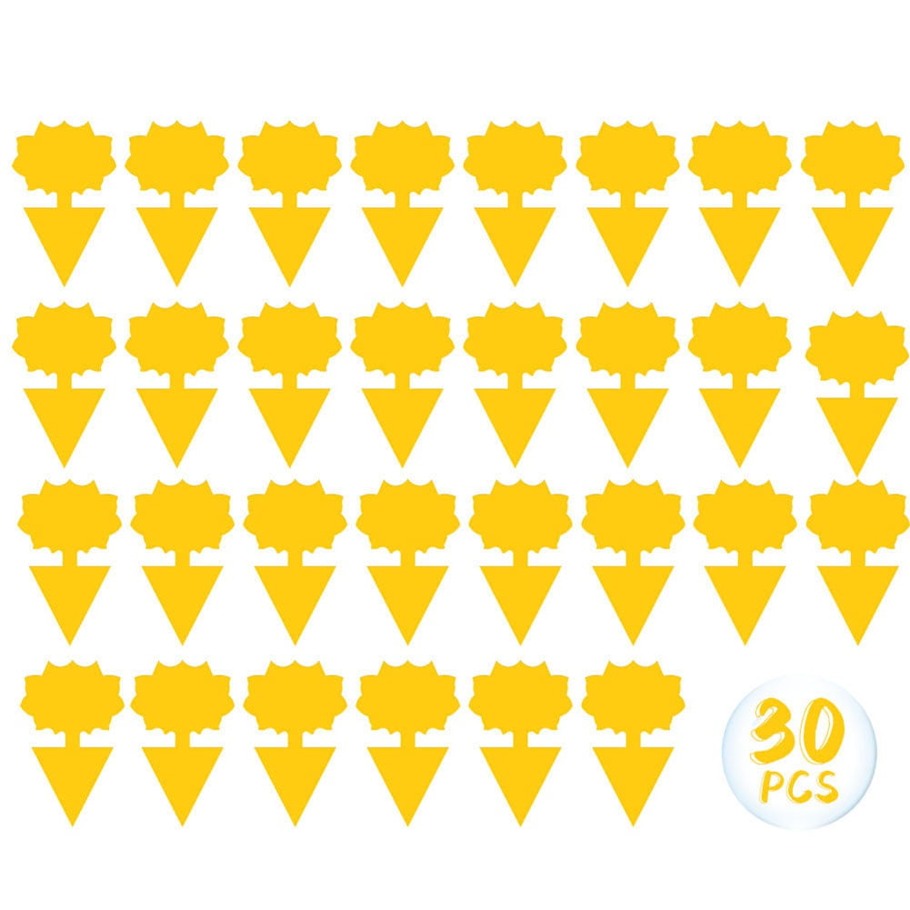 30PCS Sticky Trap, Fruit Fly and Gnat Trap Yellow Sticky Bug Catcher ...