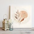 Bohemian Color Block Abstract Leaf Canvas Artwork Painting Art, Nordic ...