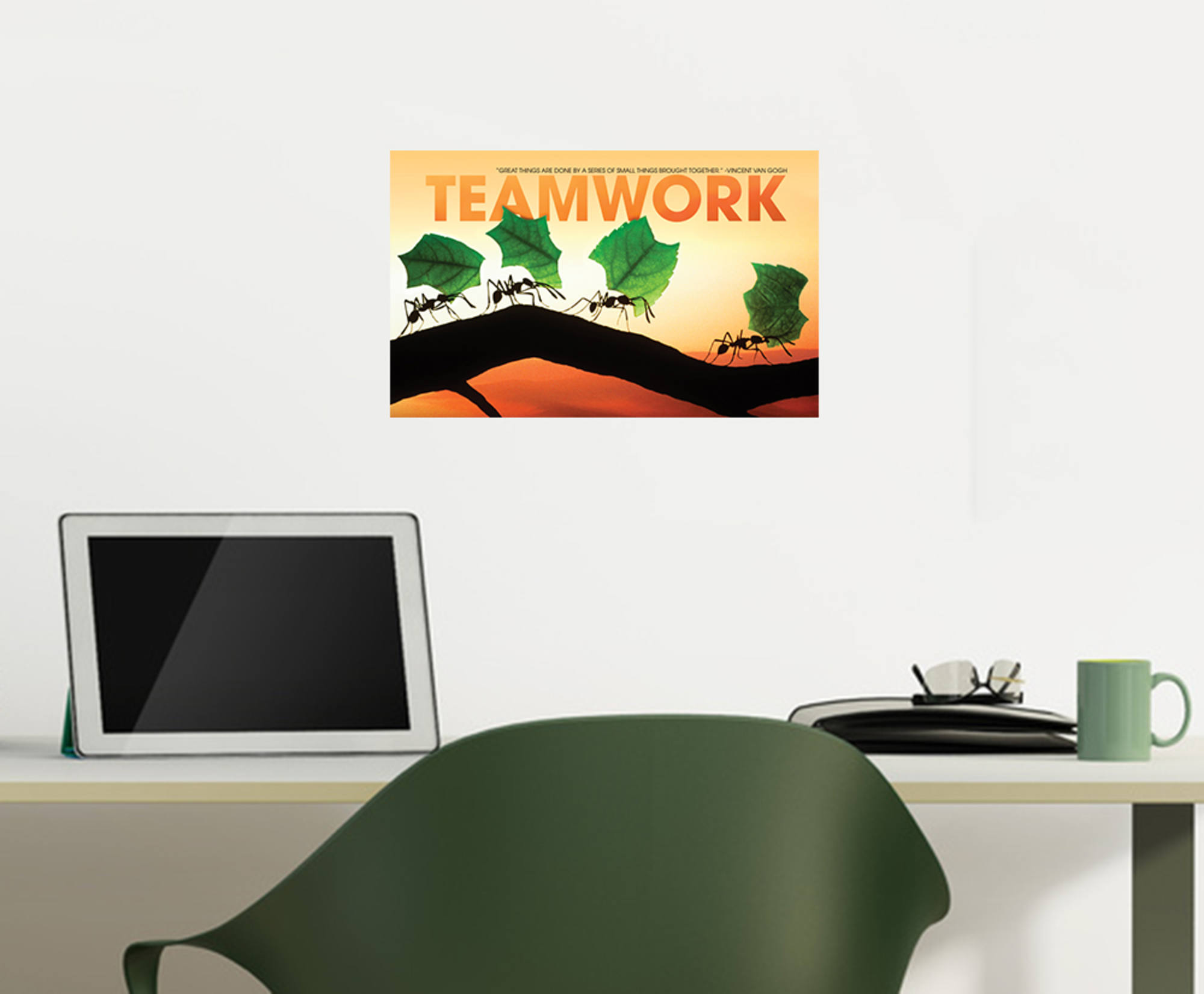 Successories Peel & Stick Motivational Wall Decal: Teamwork Ants (12 in ...