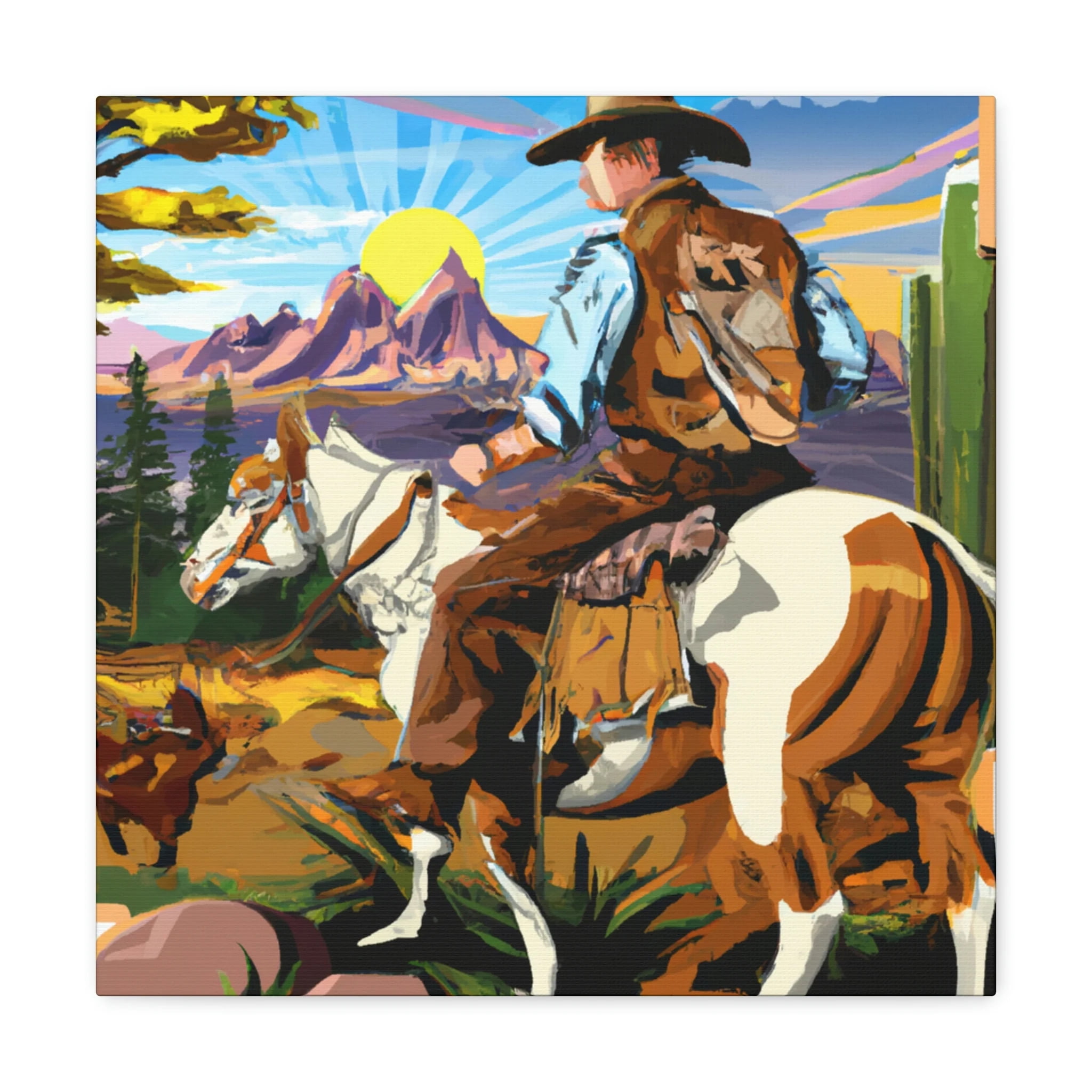 Western Landscape Glory - Canvas - Walmart.com