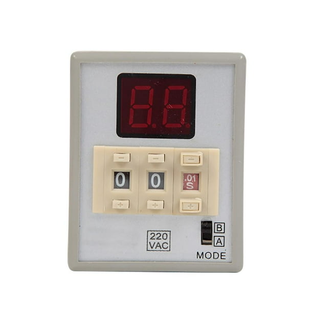 ruzhgo AH3D Digital Timer Relay 2-Digit Time Relay 1S to 99H Range Adjustable Delay Timer Time ...