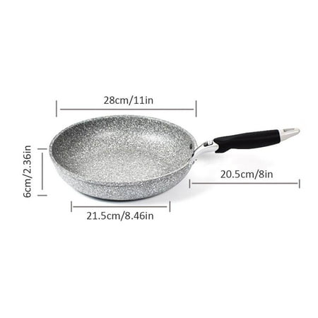 justharion Rice Stone Skillet Non-stick Frying Pan with Anti-scalding ...