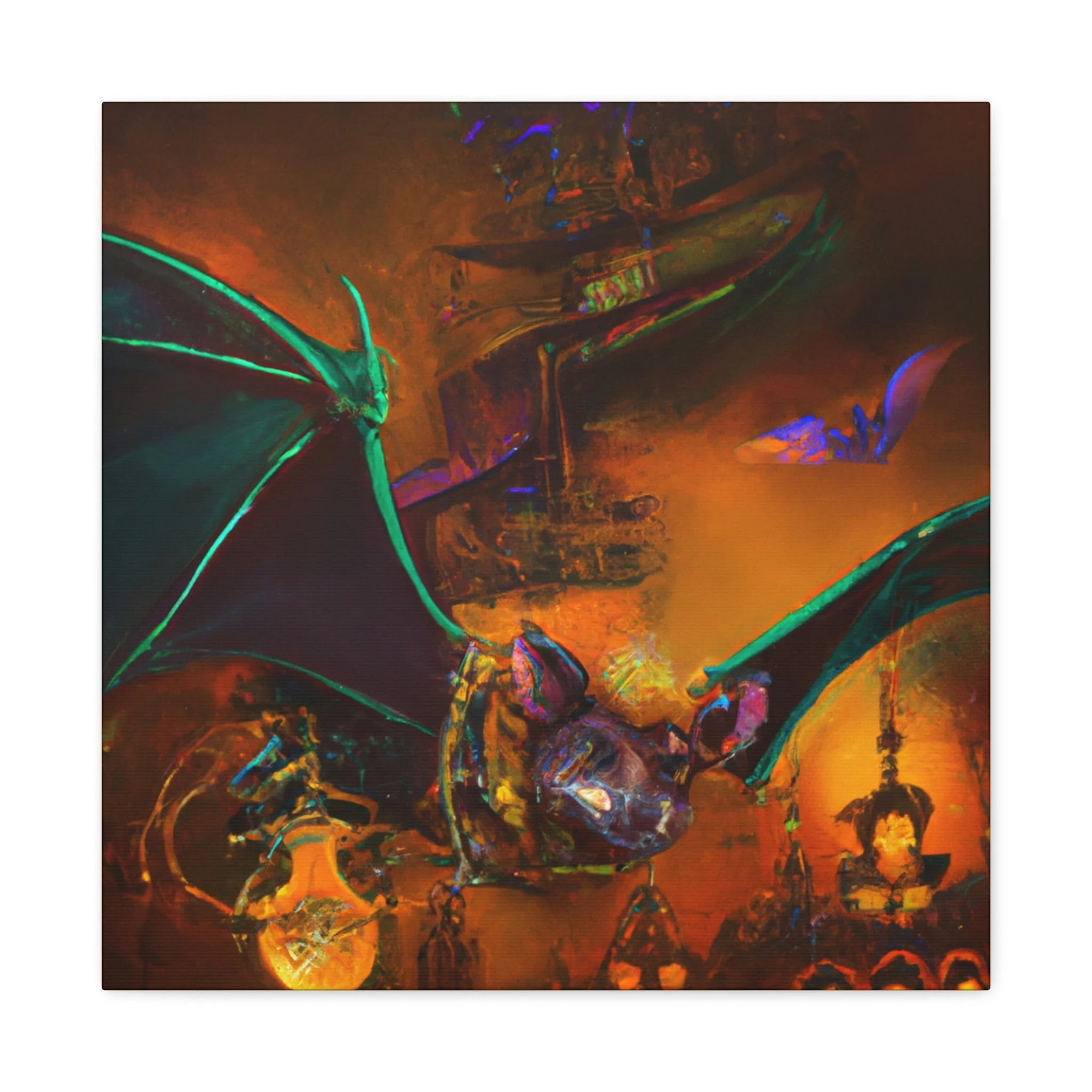 Indian Flying Fox Steampunk - Canvas - Walmart.com