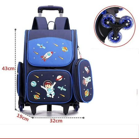 School Wheeled Backpack Bag Set For Girls Trolley Bag With Wheels ...