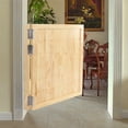 31.5*35.43in Modern Wood Color Single-Door Leaf Partition Door for ...