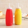 Dependable Industries 2 Piece Plastic Squeeze Mustard Ketchup Salad ...