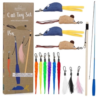 Vibrant Life Cat Wand with Fish Toy, 18" Length, Fosters Interactive ...