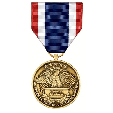 Honorable Discharge Commemorative Medal - Yellow, Blue, White, Red ...
