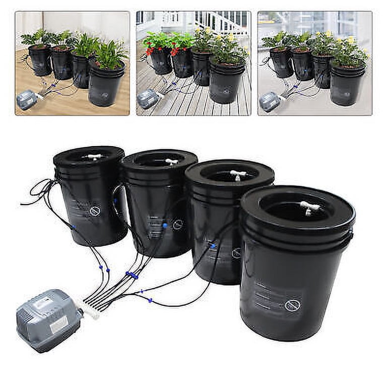 5 Gallon Bucket Hydroponics Plans VEVOR DWC Hydroponics Grow System