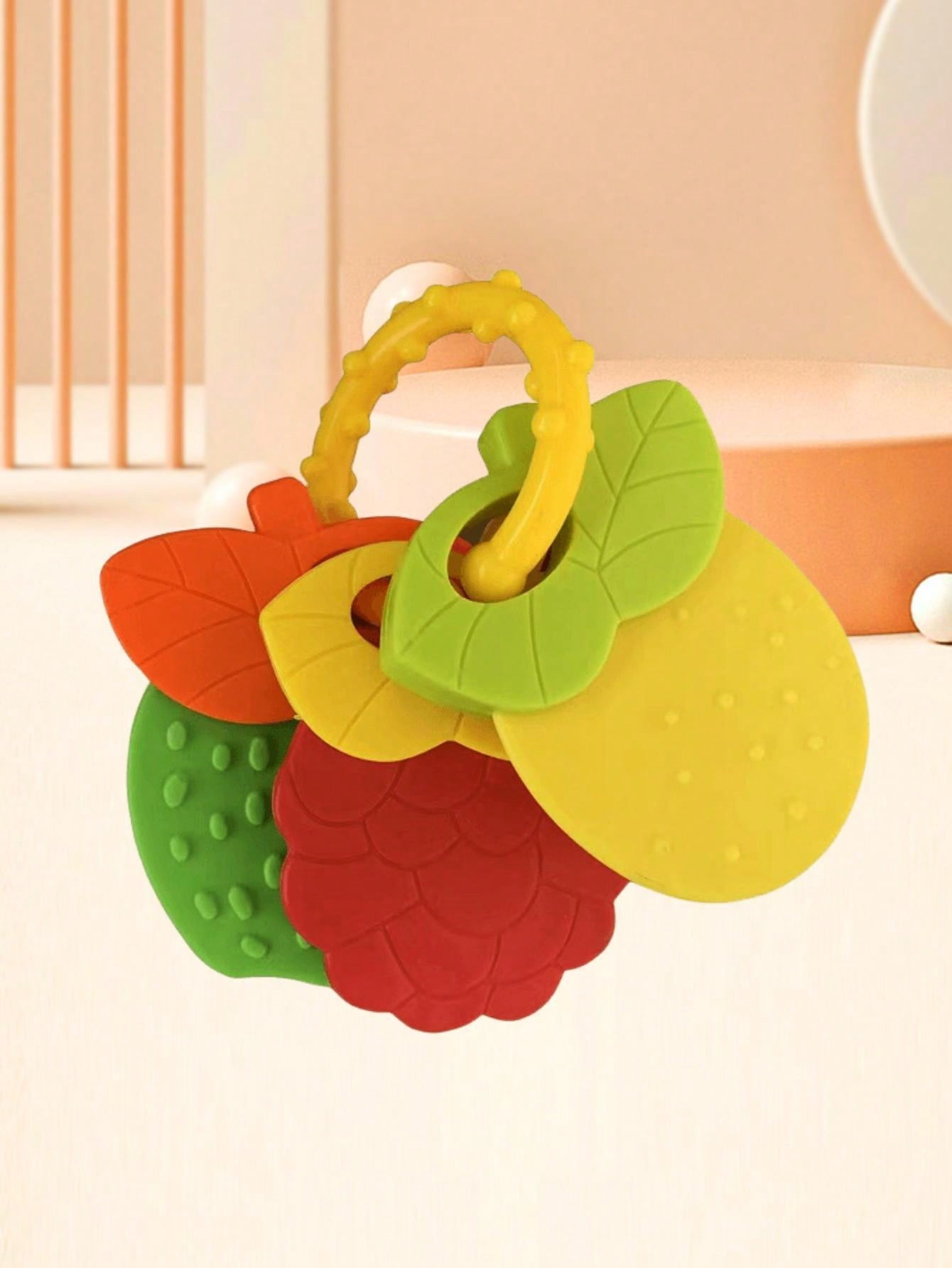 3pcs/Set Infant Educational Hand-Held Rattle Toys, Teether, For 0-12 ...