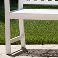 Lilo Outdoor Acacia Wood Bench, White Finish - Walmart.com