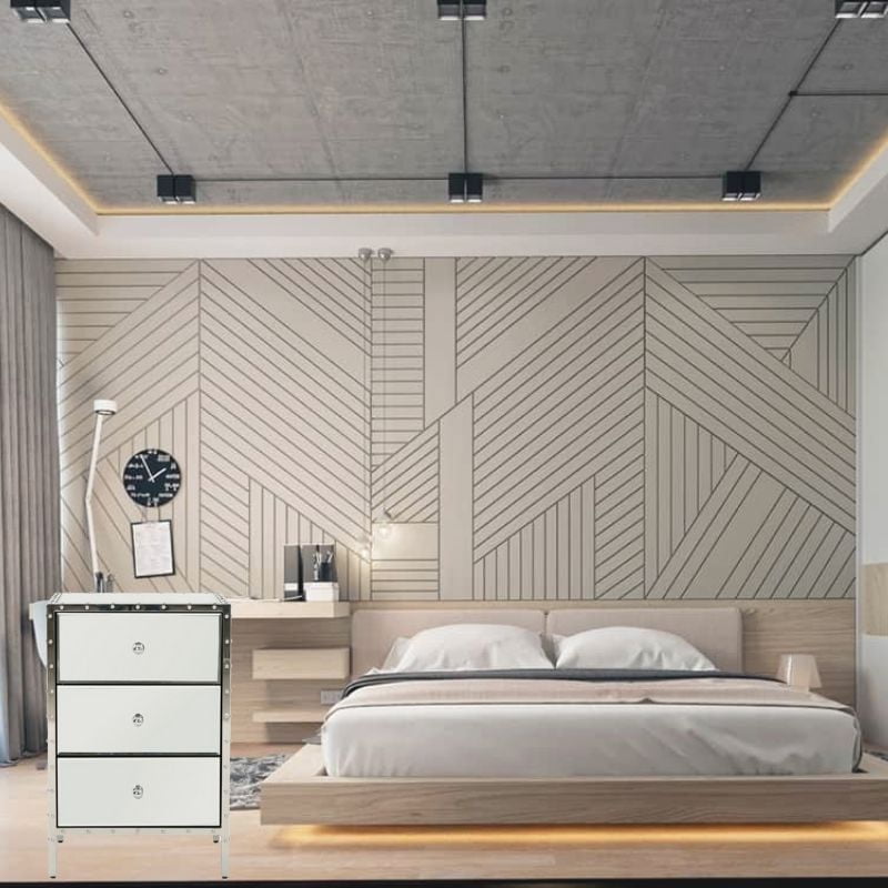 Click here for Take Me Home Furniture Neyri Mirrored Nightstand... prices