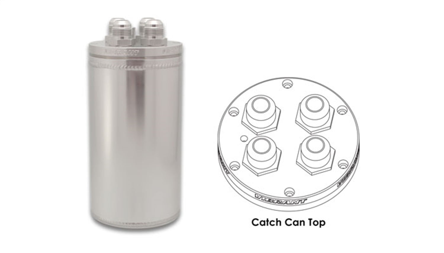 Vibrant Performance 12696 VIB12696 CATCH CAN WITH 4 ADAPTERS ON CAP ...