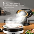 HIBIBUD Portable Range Hood for Kitchen,Tabletop Smoke Extractor Fan ...
