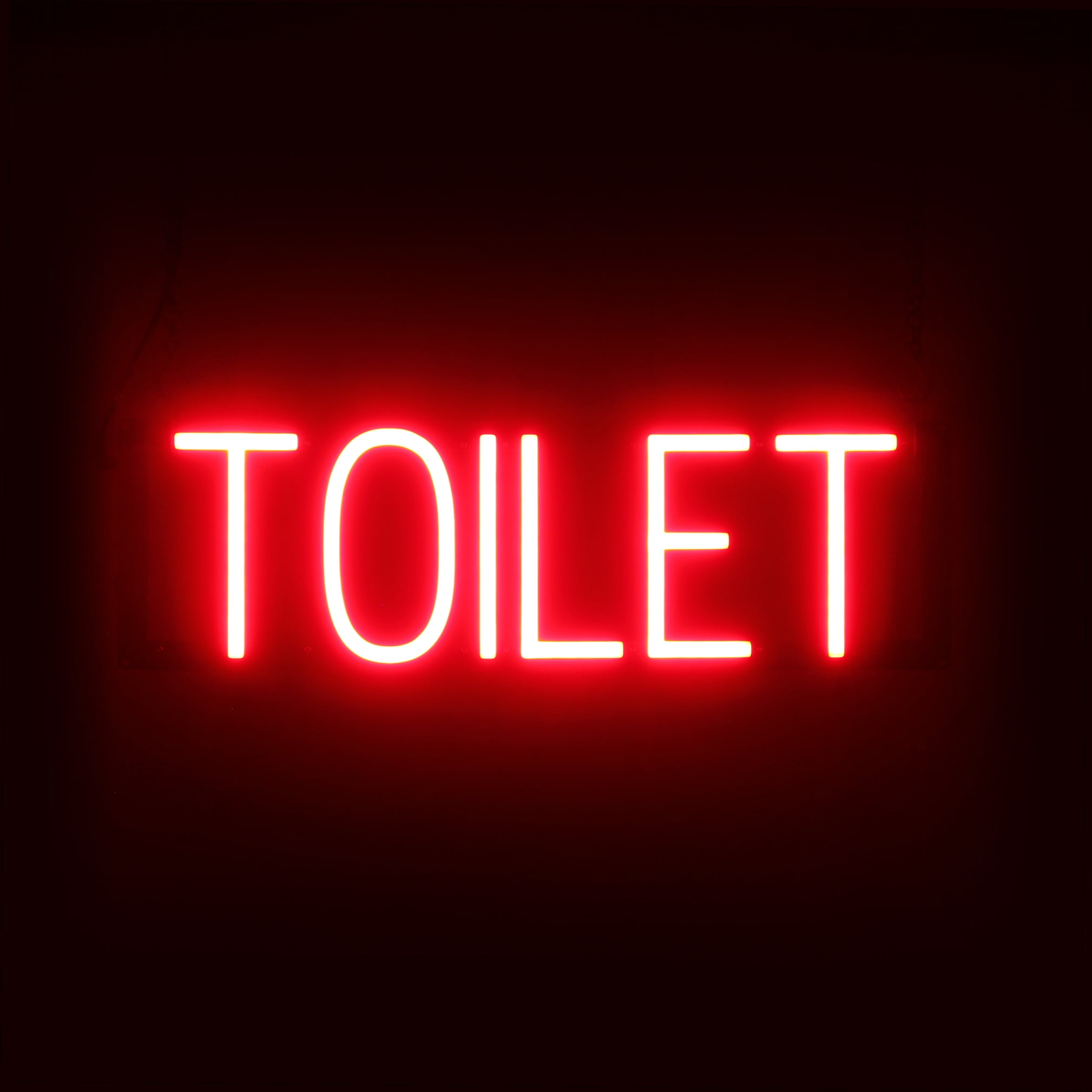 SpellBrite Neon-LED TOILET Sign With Dimming Capability. LED Bathroom ...