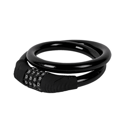 Bike Lock, Adjustable Bike Lock 4 Digit Smart Code 60cm x 11mm Cable ...