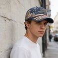 US Vintage Country Style 250th Anniversary Hat Floral American Flag ...