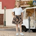 Brown Black Snake Skin Pattern Cotton Skirt Built-in Liner Elastic A ...