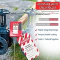 Lockout Tagout Cable Lock - 3.3ft Adjustable Cable Lock, Steel Cable ...