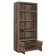 Lexicon Danio Modern Wood 4-Shelf Side Pier in Rustic Natural - Walmart.com