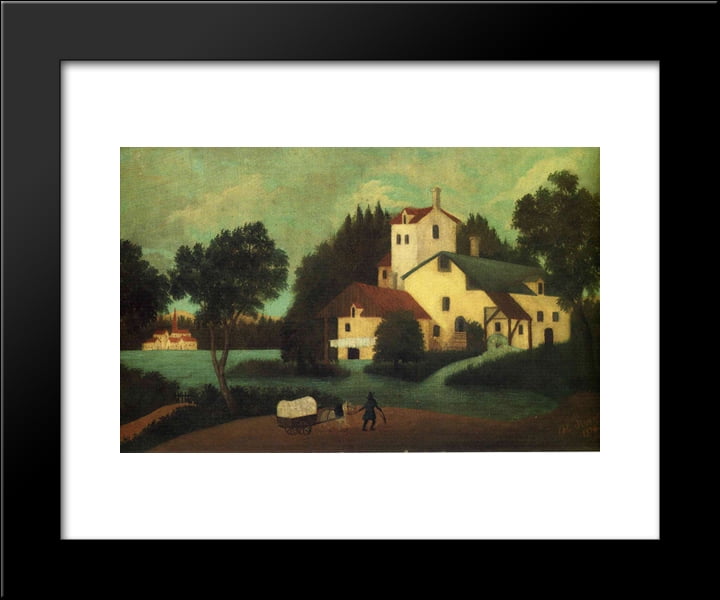 Wagon in Front of the Mill 20x24 Framed Art Print by Henri Rousseau ...