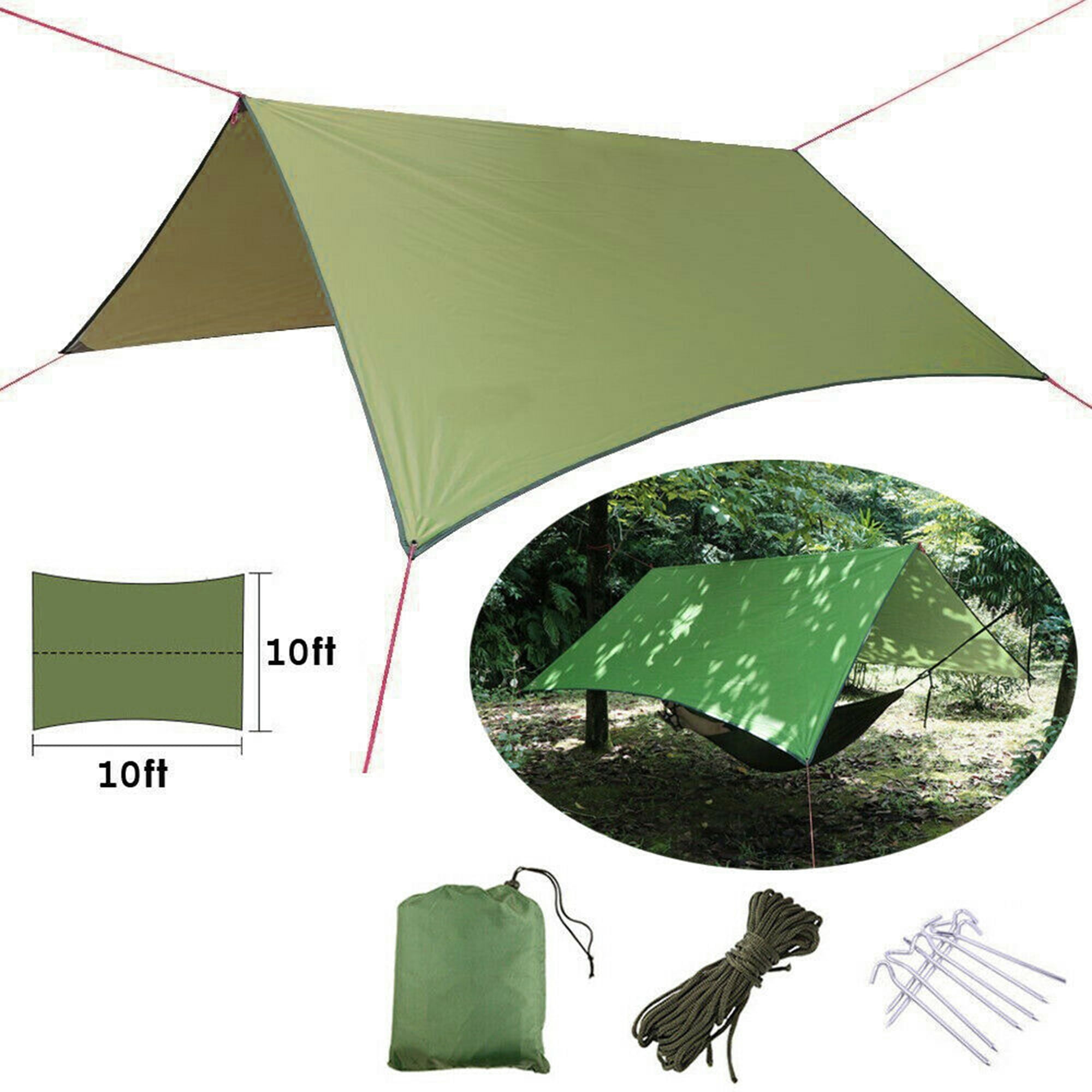 YouLoveIt Lightweight Survival Tarp Hammock Rainfly Tent Tarp ...