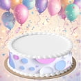 3 pcs Pastel Bubble Dots Cake Strips Edible birthday cake strips, cake ...