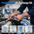 R134A Car Refrigerant Charge Hose Kit, A-ir Conditioning Charge Hose ...