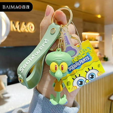 Spongebob Squarepants Anime Figures Keychain Patrick Star Squidward ...
