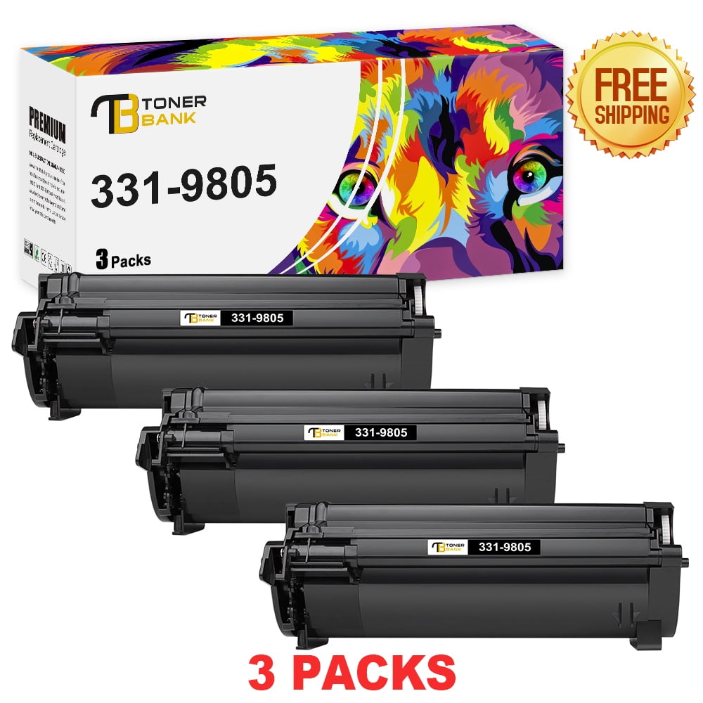Toner Bank Compatible Toner Replacement for Dell 331-9805 Laser Printer ...