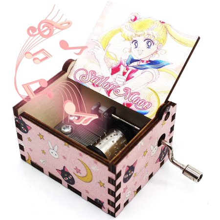 Wooden Music Box – Color Painted Sailor Moon Music Box, Sailor Moon ...