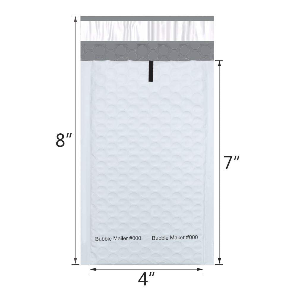 PandaSpa EXTRA Thick Poly Bubble Mailers 4x8 Inch Padded Envelopes #000 ...