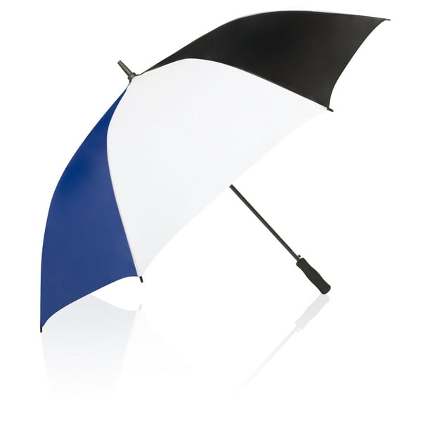 60-inch Auto Open Golf Umbrella, Black/White/Royal - Walmart.com