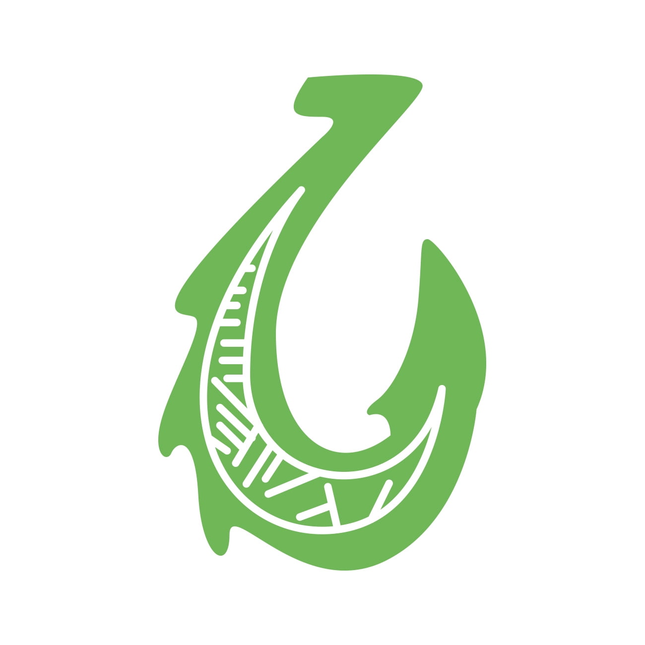 Hawaiian Polynesian Fish Hook Sticker Decal Die Cut - Self Adhesive ...