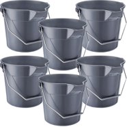 Auto Drive 4 Gallon Car Plastic Wash Bucket with Grit Screen and Carry ...