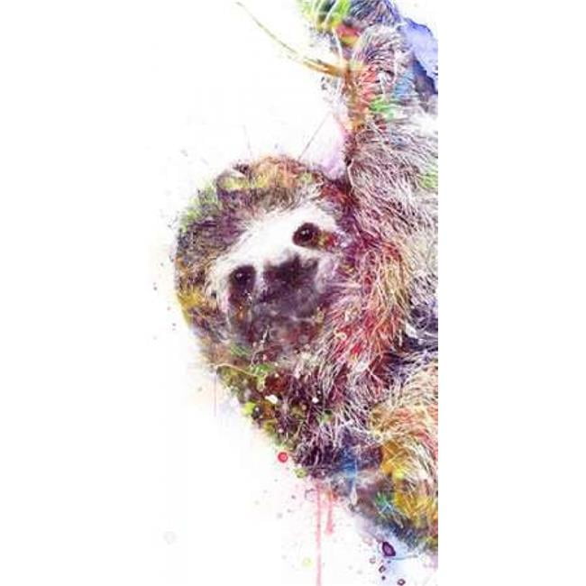 Image Conscious PDXV596DSMALL Sloth Poster Print by Veebee, 10 x 20 ...