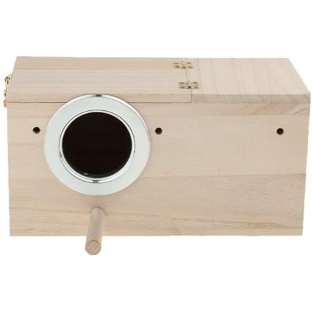 Wooden Box Bird Breeding Cage Aviary Cockatoo Parrot Finch Nest Play ...